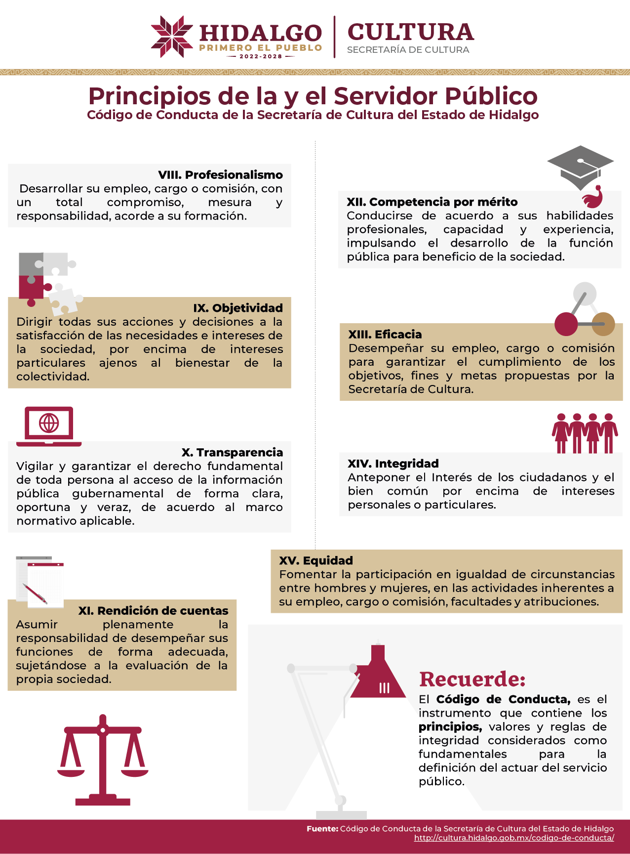Principios del Servidor Público – Secretaría de Cultura del Estado de ...