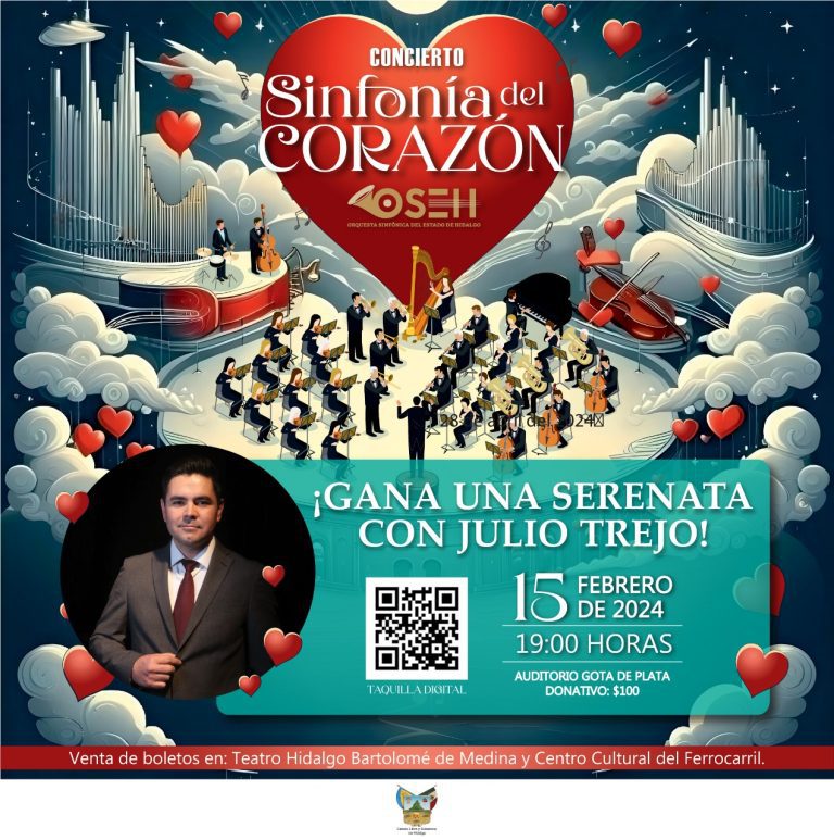 Regalará tenor Julio Trejo serenata en concierto “Sinfonía del Corazón ...
